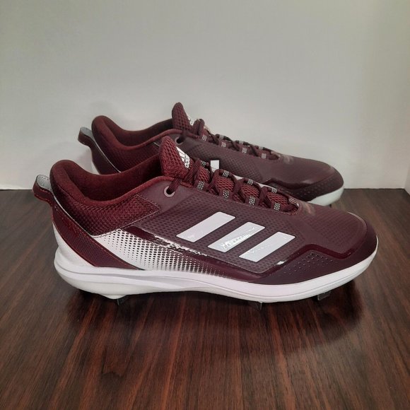 adidas | Shoes | Adidas Icon 7 Mens Size 25 Baseball Cleats Burgandy ...